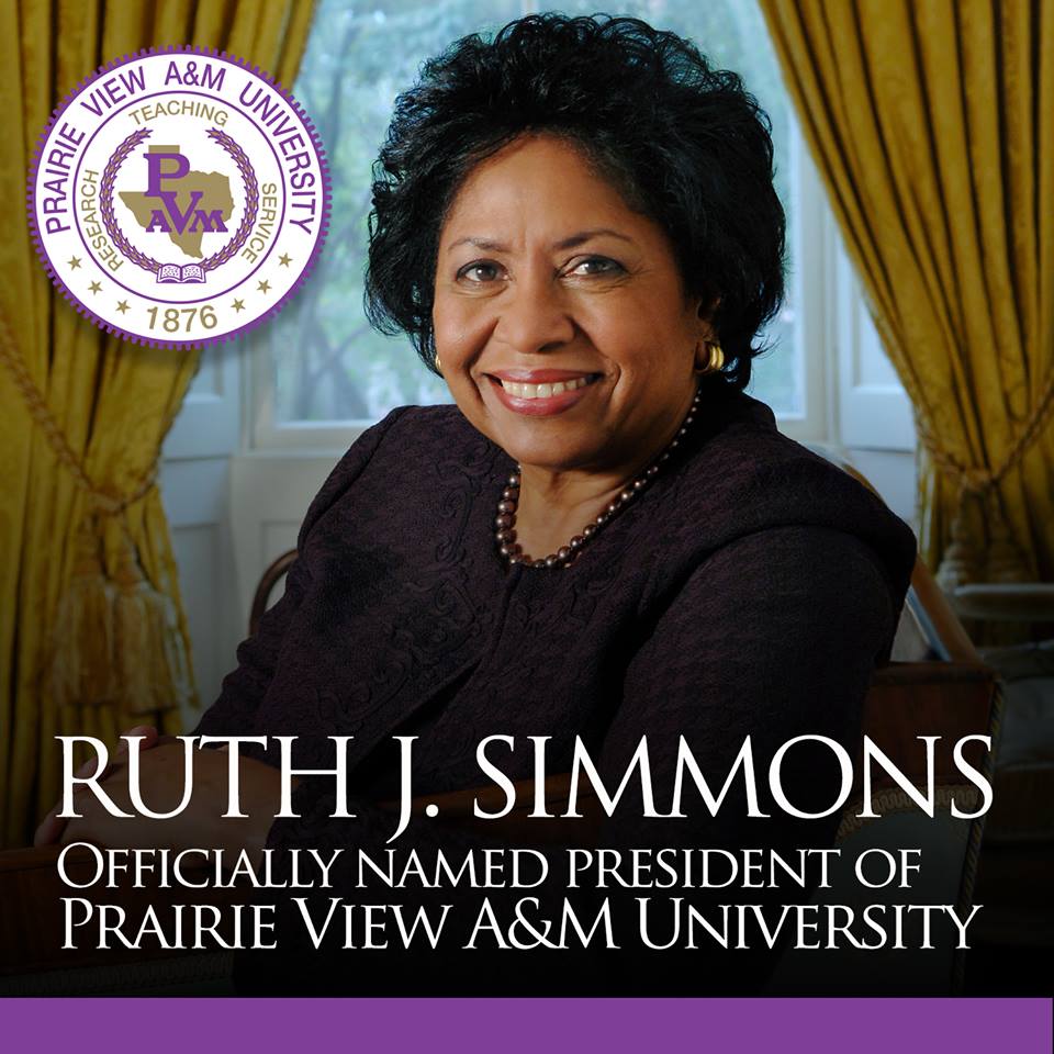 Ruth Simmons Officially Named the 8th President of Prairie View A&M ...
