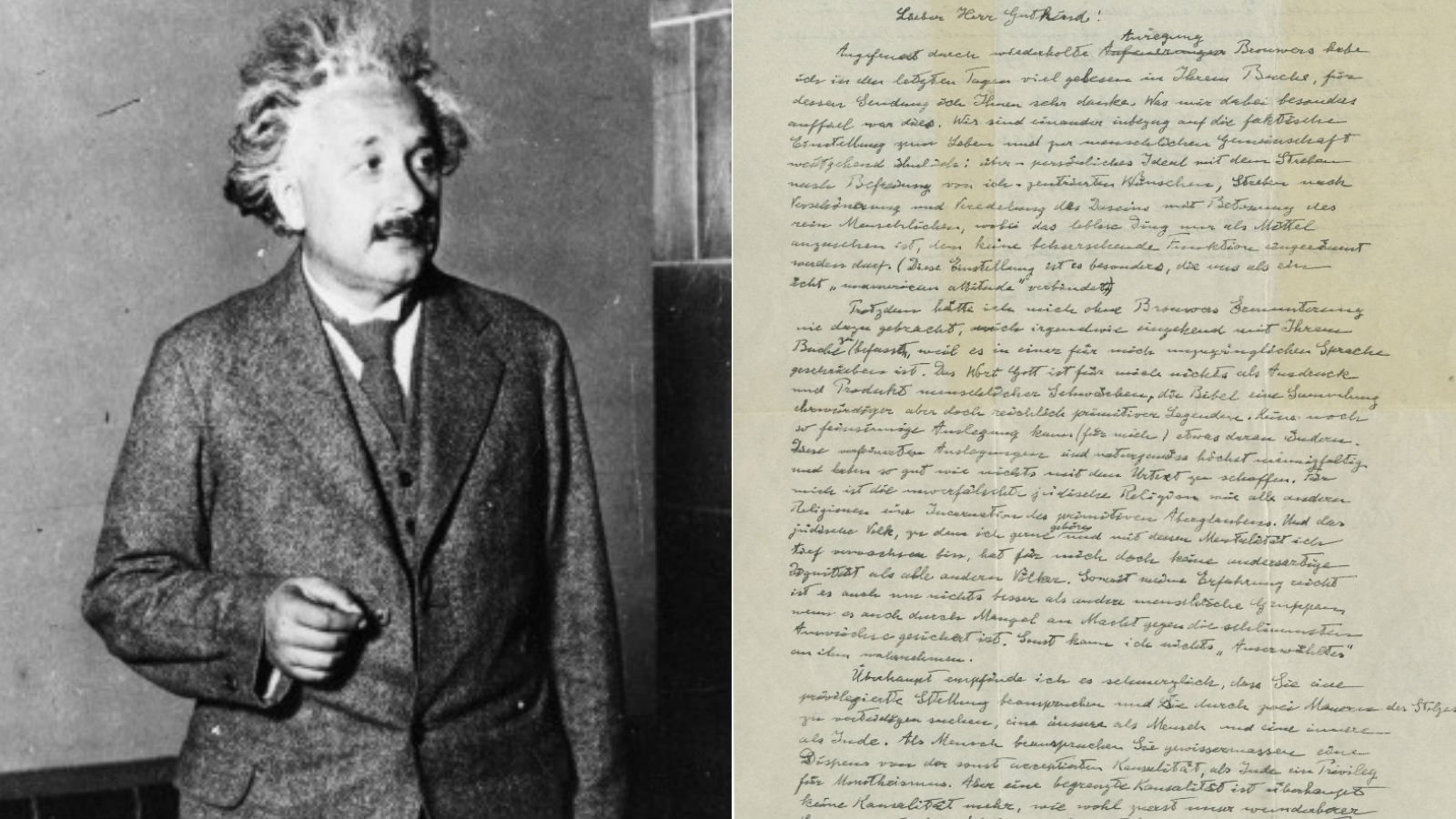 Einstein's 'God letter' breaks record and sells for $2.9M at auction ...