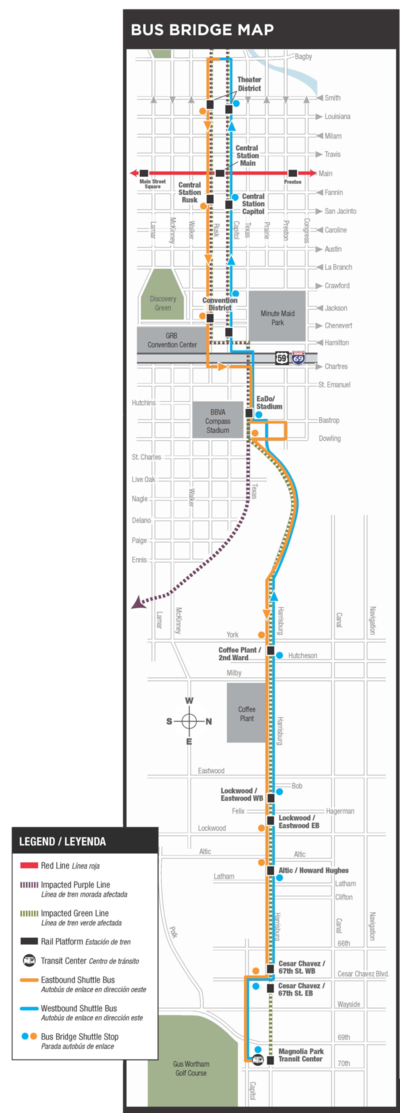 Power Line Work Prompts Bus Shuttles Along Green and Purple Lines ...