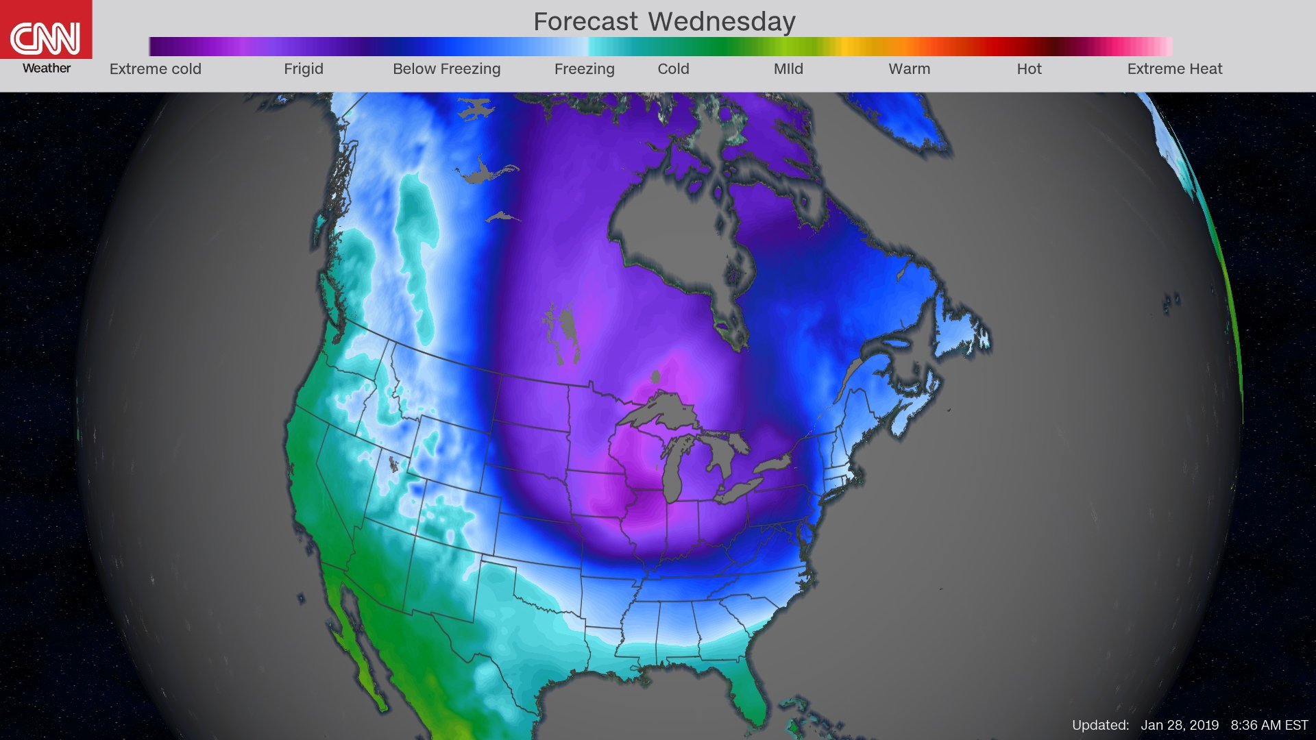 75% of the US population will suffer below-freezing temps this week ...