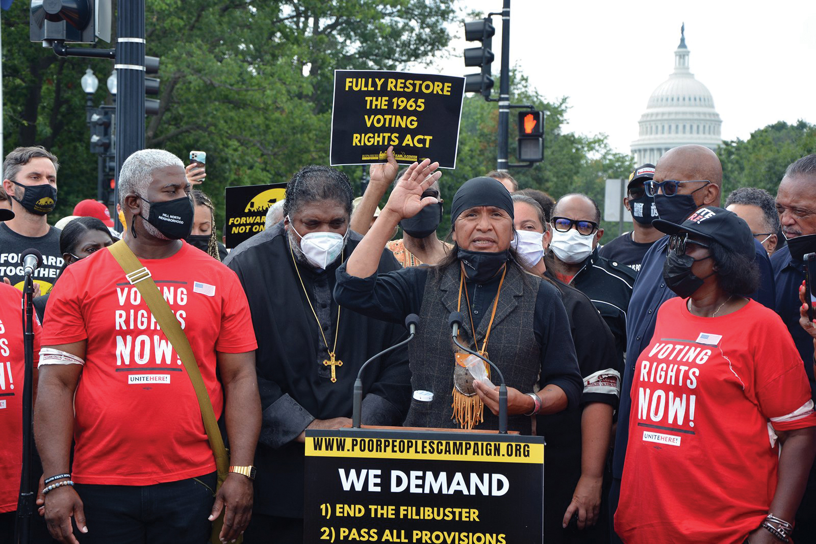 Hundreds arrested in D.C. at faith-led protest for voting rights ...