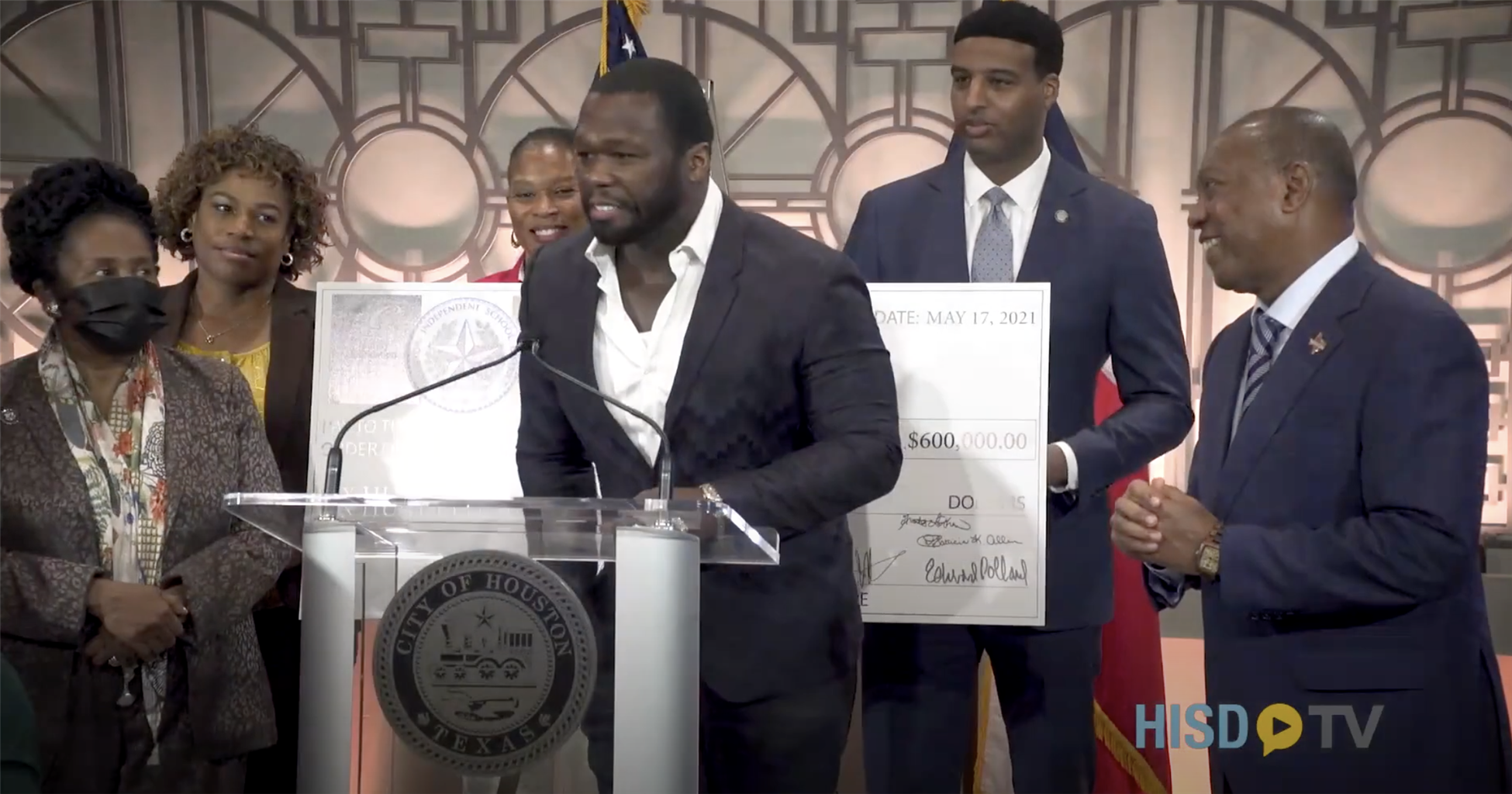 Curtis “50 Cent” Jackson joins HISD to induct 75 students into ...