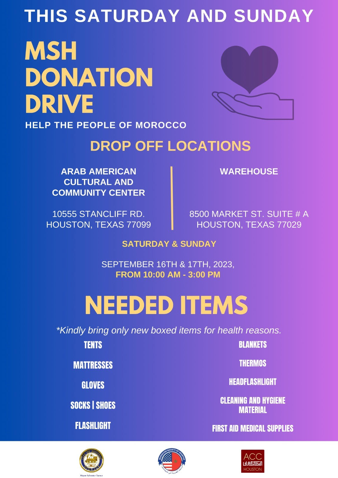 The City of Houston and Community Partners Announce Donation Drive to ...