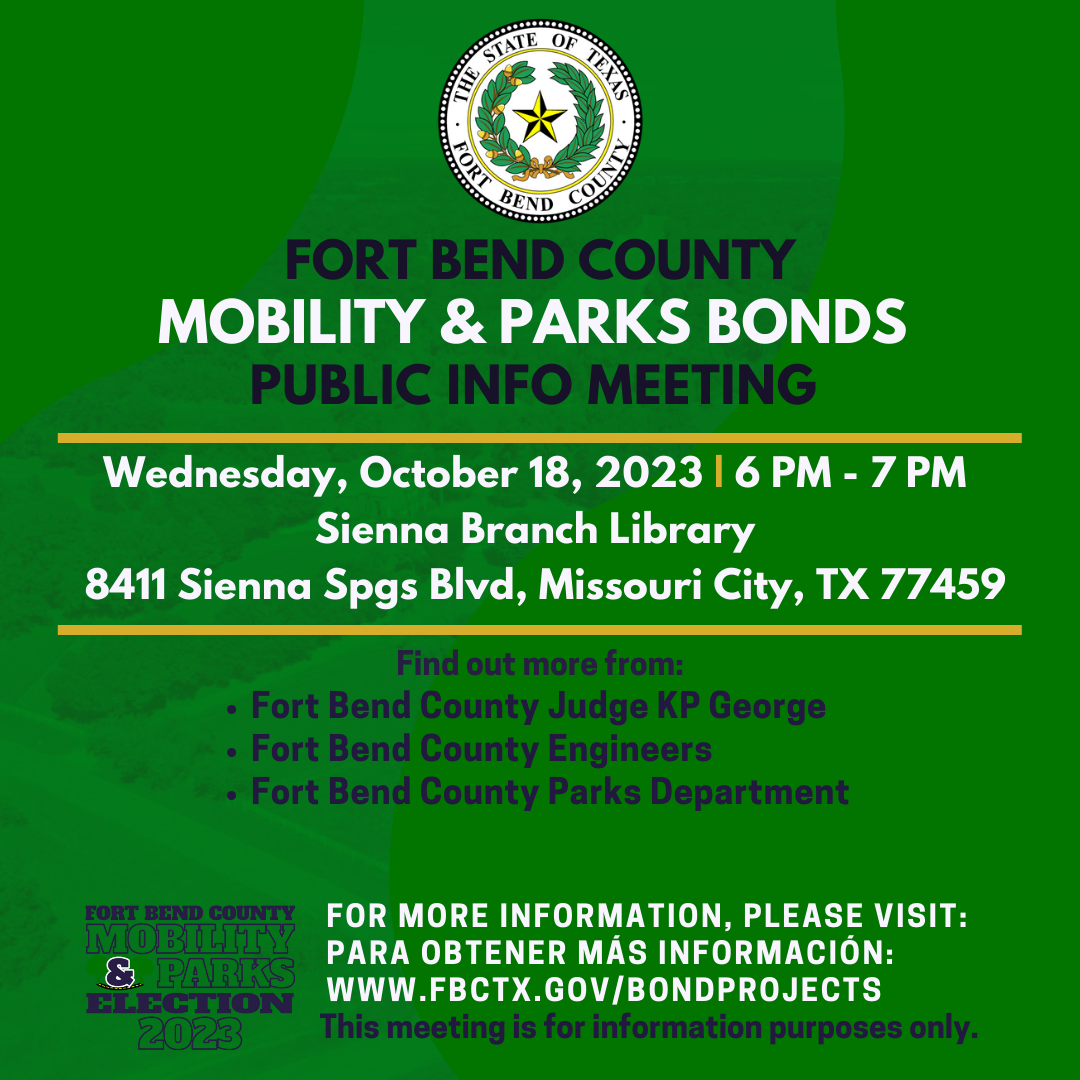Fort Bend County Judge KP George to Host Community Information Meetings ... Fort Bend County Judge KP George to Host Community Information Meetings ...