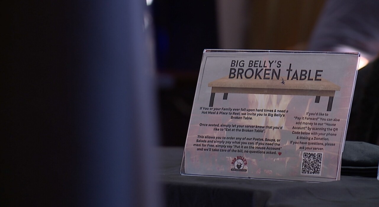 'Call it the broken table': Big Belly's Italian-American Kitchen offers ...