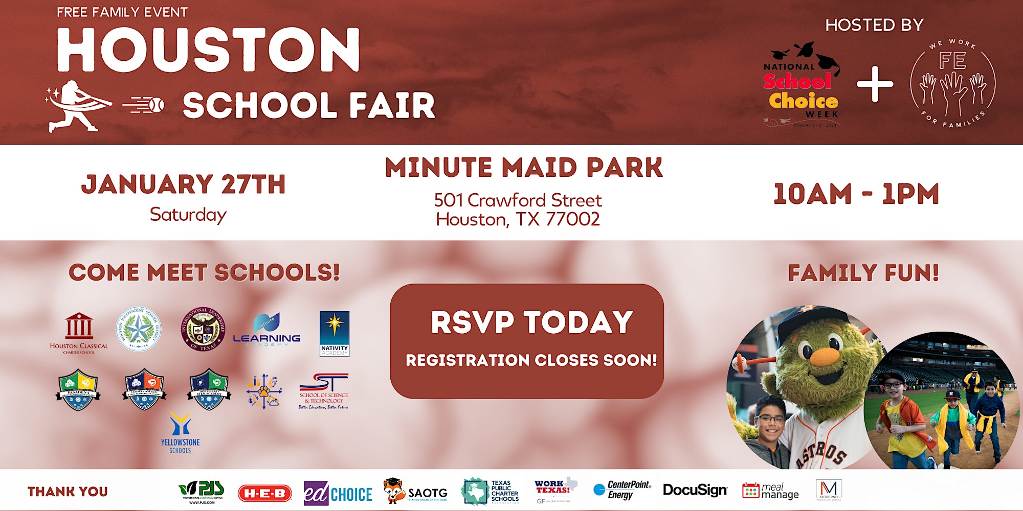 Houston School Fair at Minute Maid Park To Bring Learning Options, Free ...
