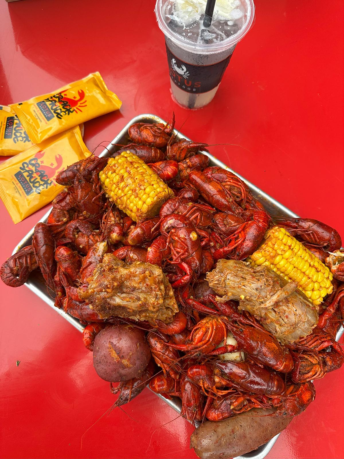 Lotus Seafood Delights Houston with Lowered Crawfish Prices | Houston ...