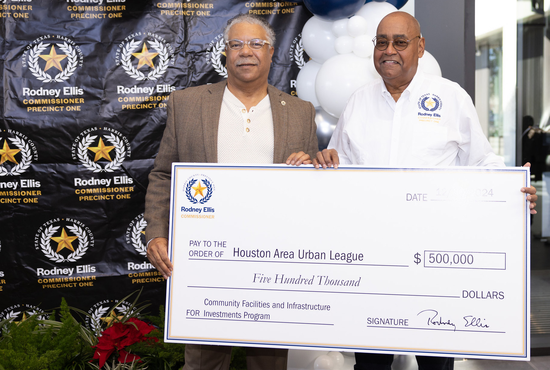 Empowering Communities: Commissioner Rodney Ellis Awards Nearly $5M in ...