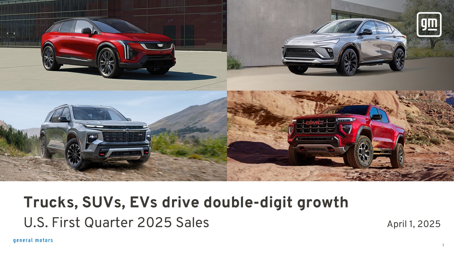 GM Powers Ahead with 17% Q1 Sales Surge: Trucks, SUVs, and EVs Lead the ...