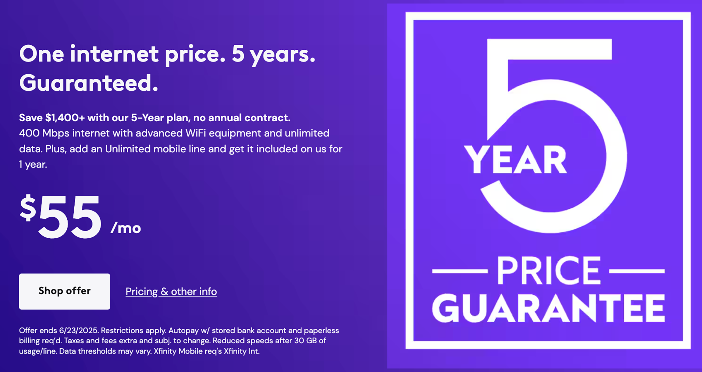 Xfinity Locks in the Future: 5-Year Price Guarantee Revolutionizes Home ...