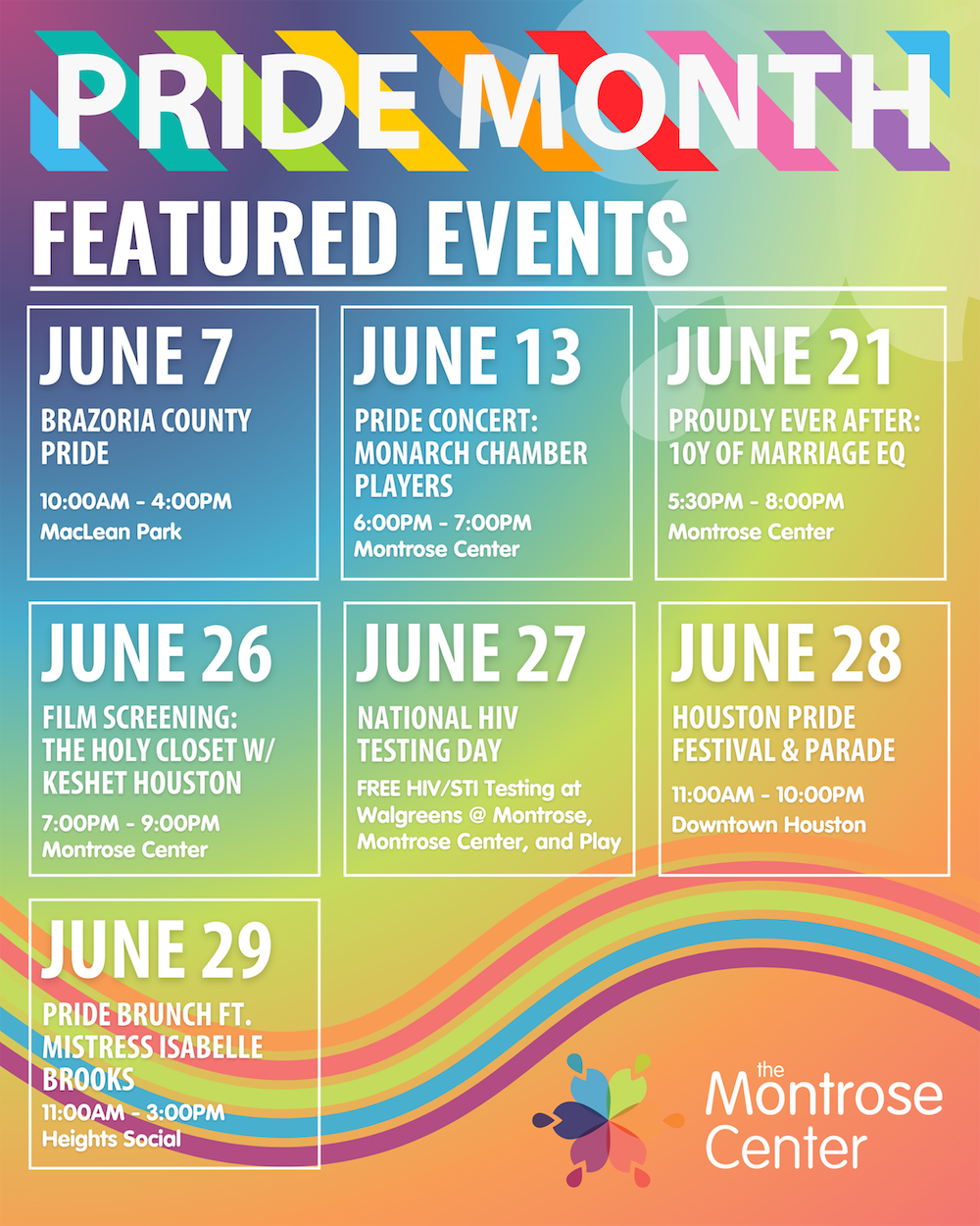 🌈 Together in Pride: The Montrose Center Shines Bright This June”🌈 ...